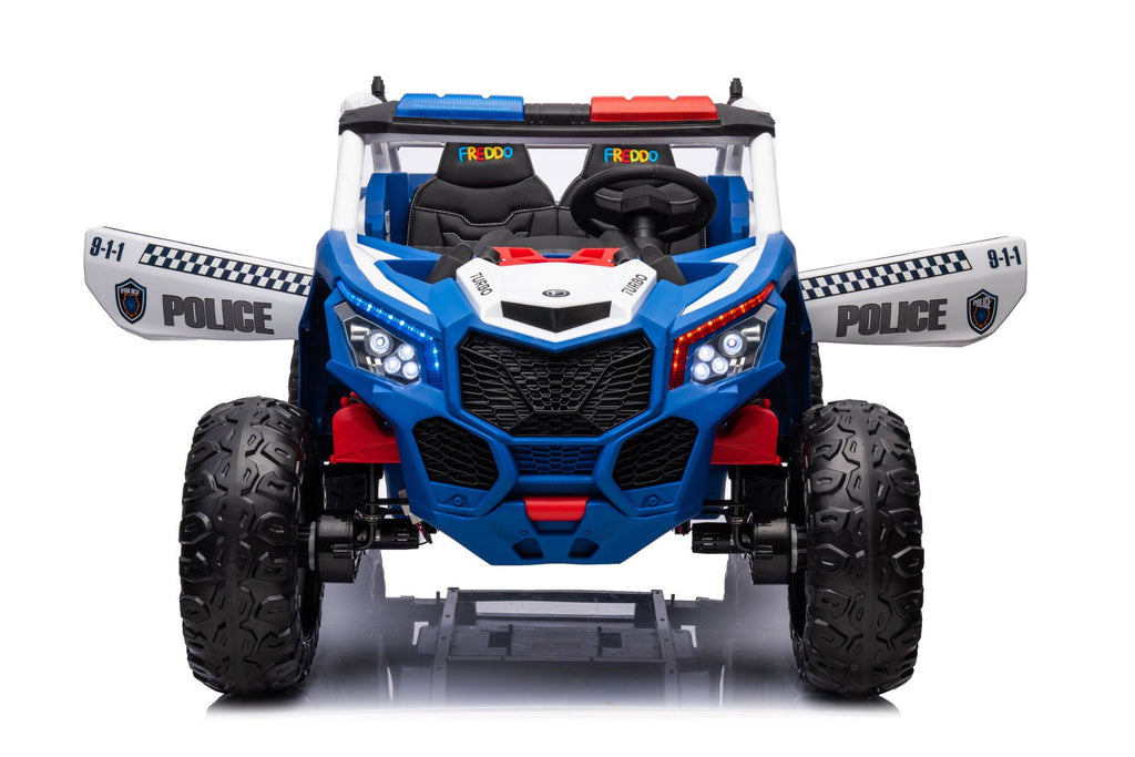 24V Freddo Storm Police UTV 2-Seater for Kids with Lights & Sirens for ...